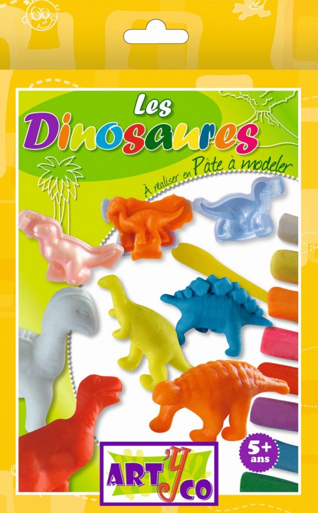 Kit de création de dinosaures en pâte à modeler